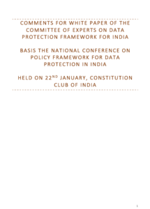Event Report- Policy Framework for Data Protection in India: National ...